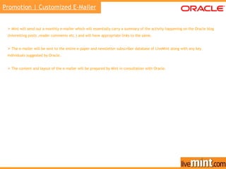 LiveMint.com - Proposal for Oracle | PPT