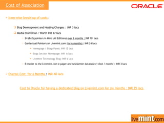 LiveMint.com - Proposal for Oracle | PPT