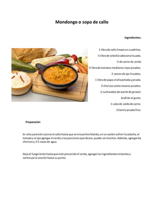 RECETAS COLOMBIANAS | DOCX