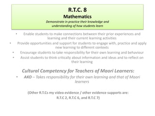 My Blog - R.T.C 8 Maths - What is evidence? - Lesa | PPT