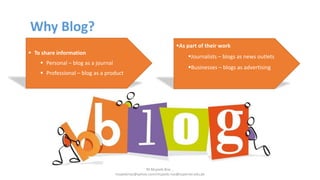 Blogs Vs Video Logs | PDF