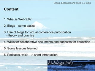 Blogs and Web 2.0 - Cuba Health Informatics 2007 | PPT | Social ...