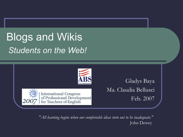 Blogs and Wikis | PPT