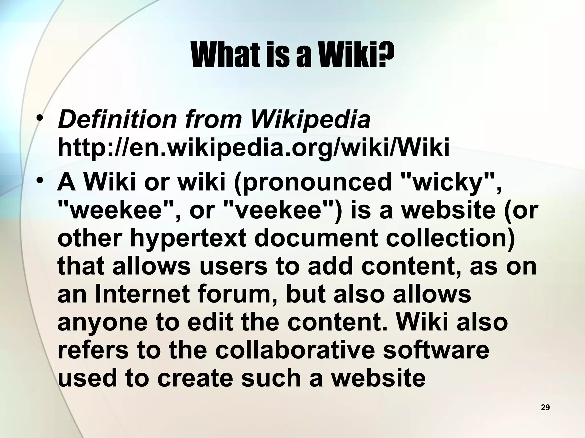 Blogs and Wikis: Web-based Business Collaboration Tools for the 21st ...