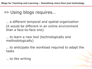 Blogs For Teaching And Learning | PPT | Web Development | Internet