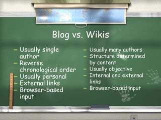 Blogs, Wikis and Web 2.0 Tools | PPT