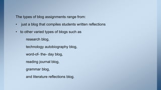 Blogs in English Language Teacher Education Programs | PPT