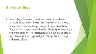 Blogs and blogging | PPT