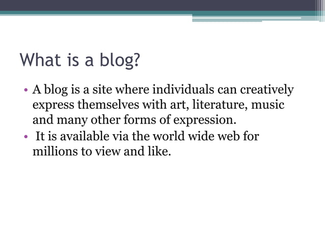 Blogs and computers | PPT