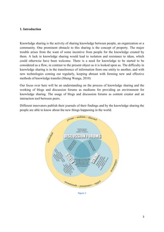 Blogs and discussion forum as a medium for knowledge sharing | DOCX