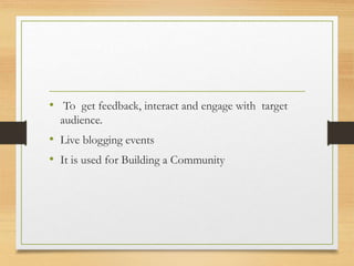 Blogs and forums | PPTX