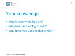 Blogs and wikis | PPT