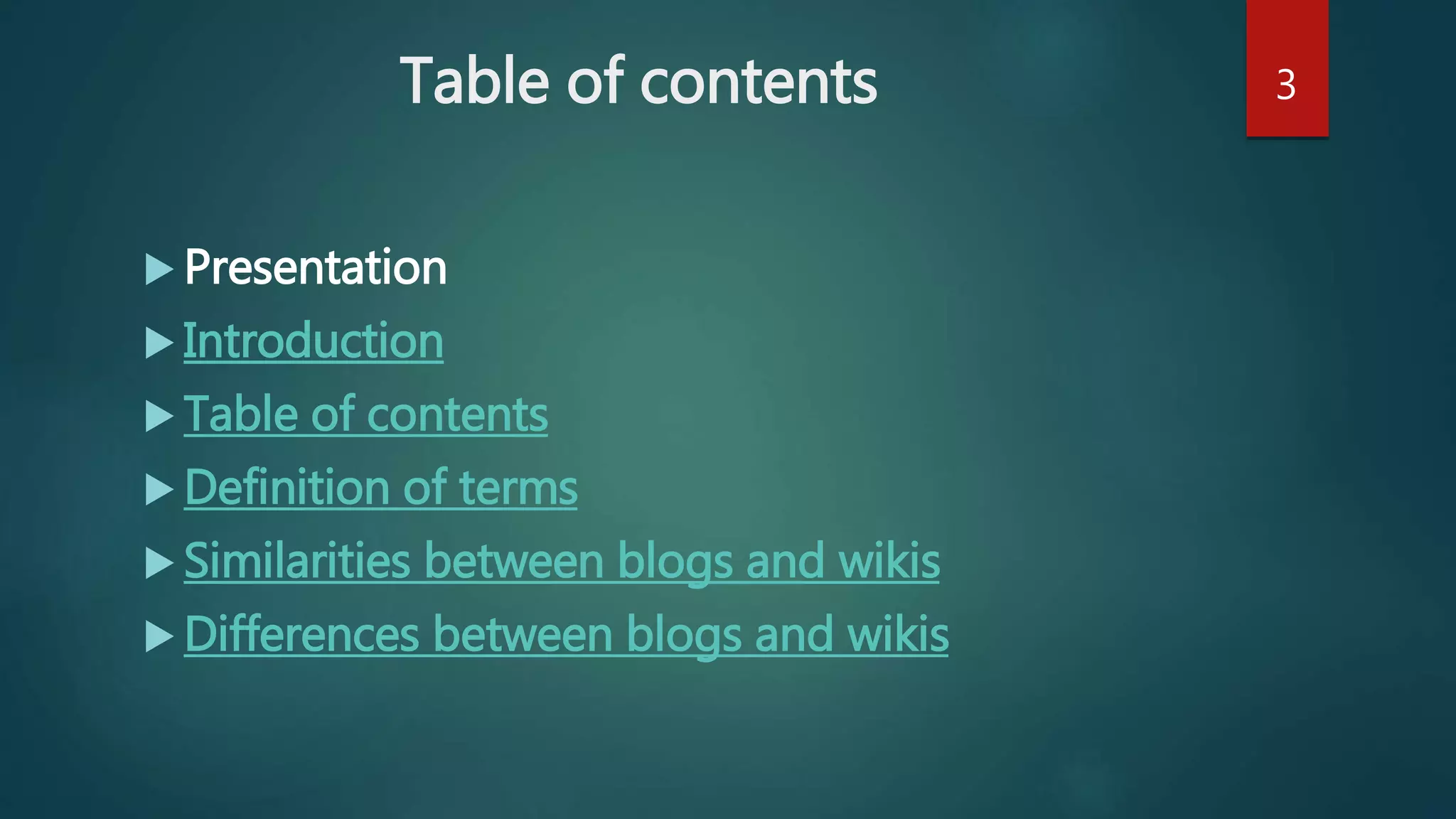 Blogs and wikis | PPTX