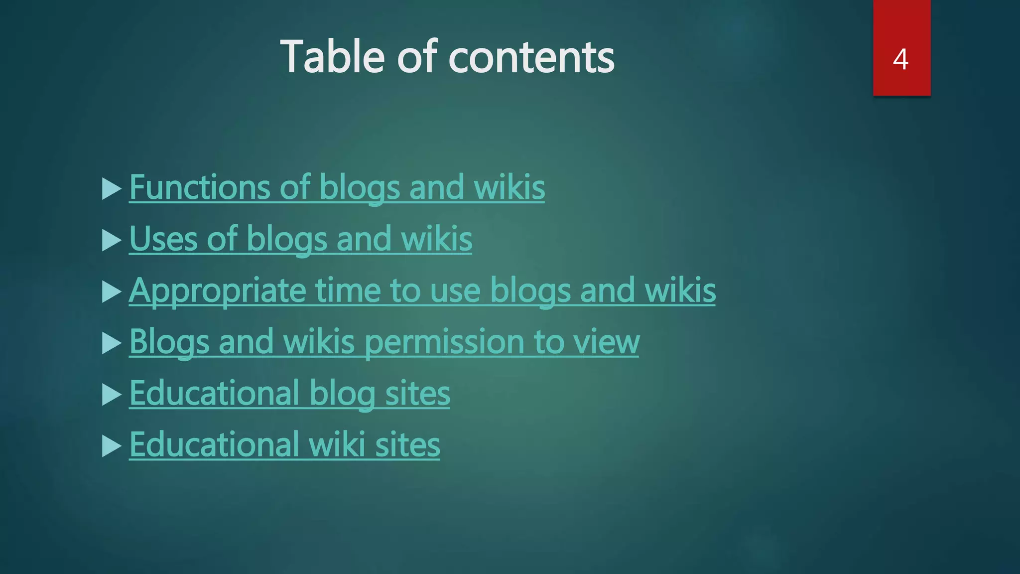 Blogs and wikis | PPTX