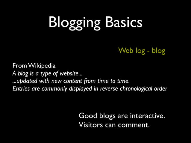 Blogs and Wikis | PPT