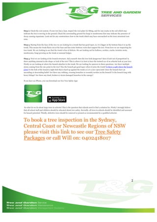 Tree Safety in Schools | PDF | Children\'s Health | Healthy Living