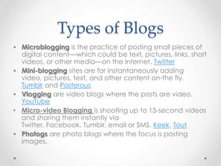 Blogs in the Classroom | PPT