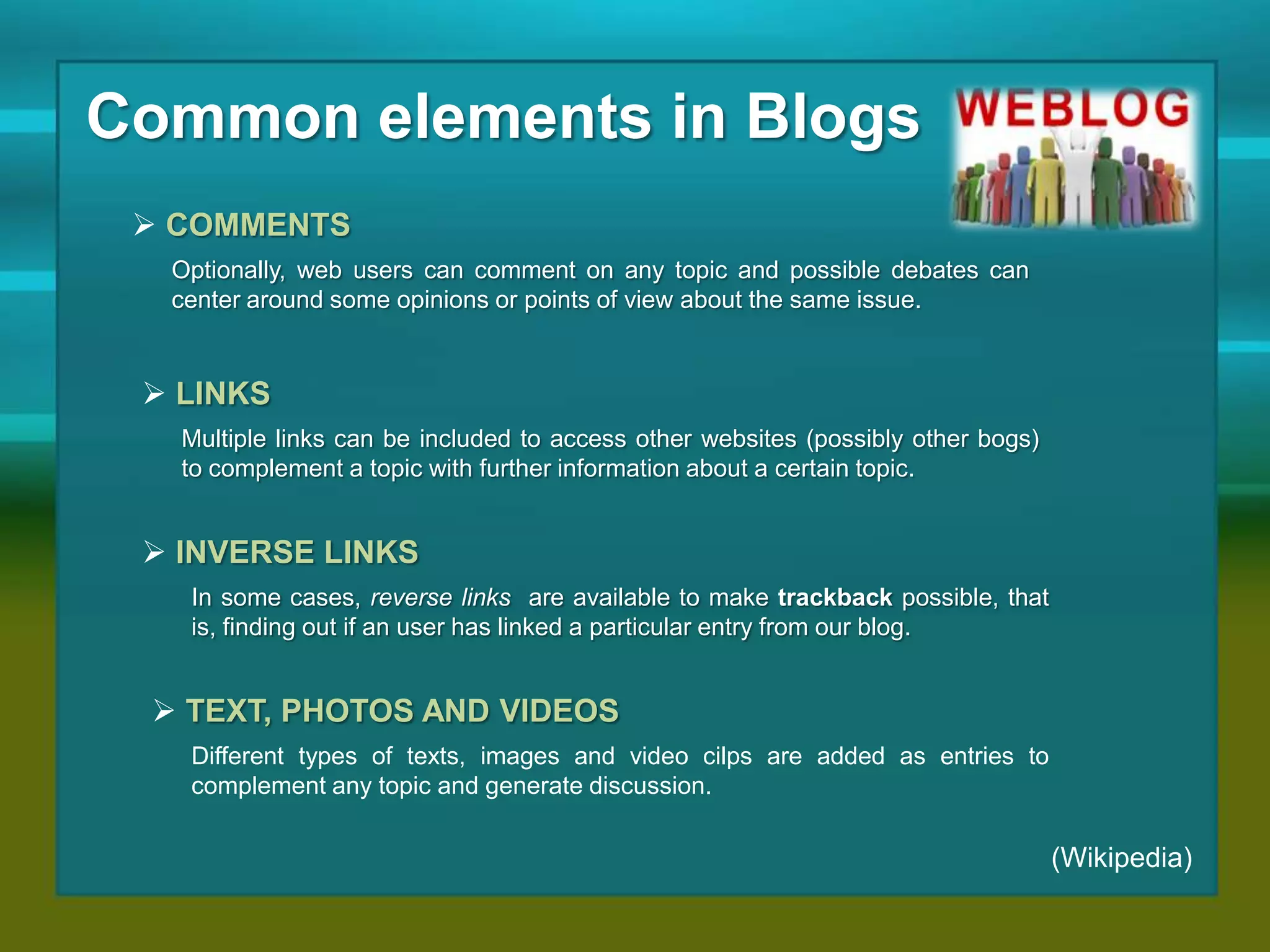 Blog slide presentation | PPT