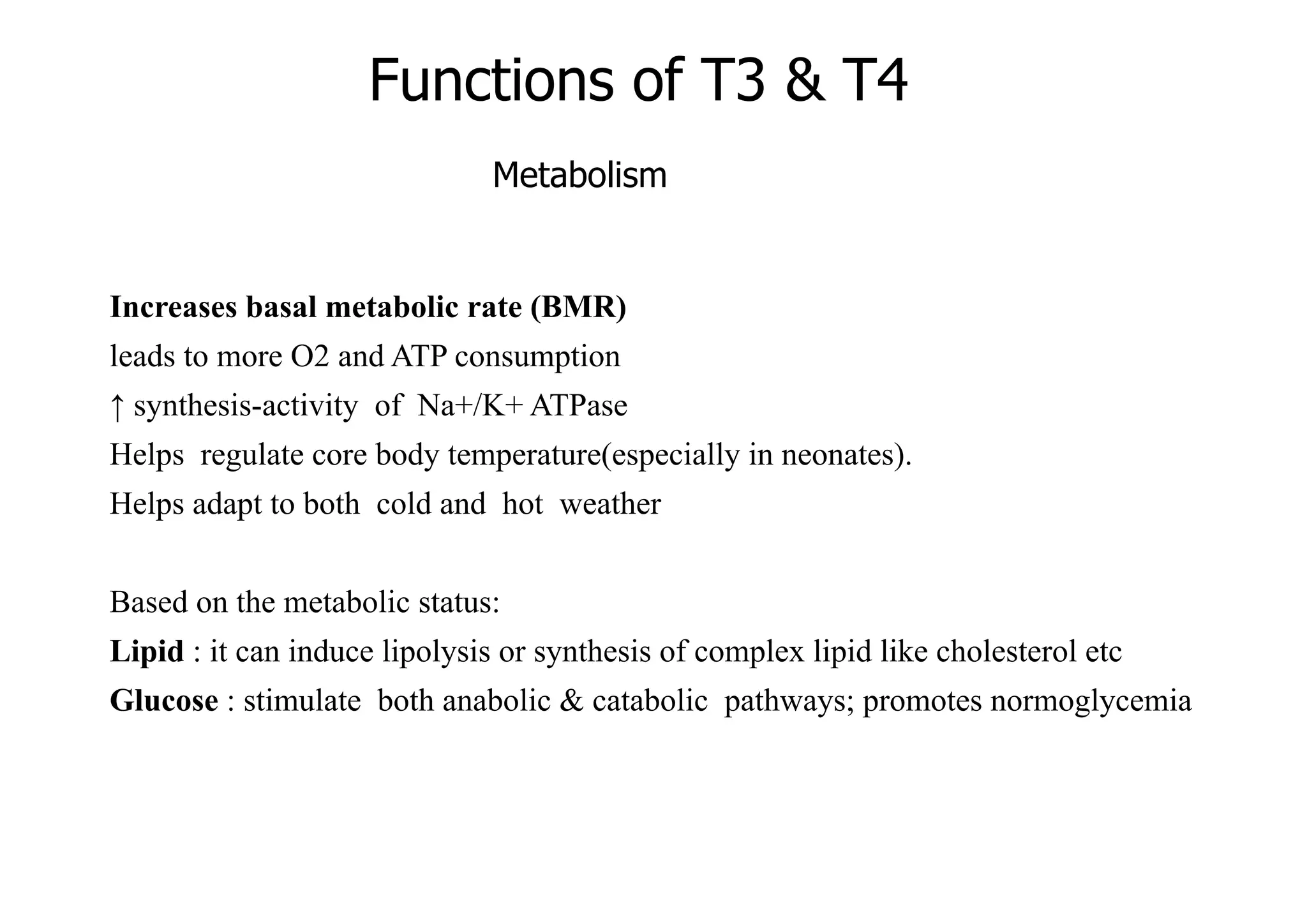Functions of Thyroid hormones T3 /T4 & steps of synthesis using iodine ...