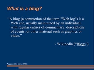 Blogs: Introduction & Educational Use Case | ODP