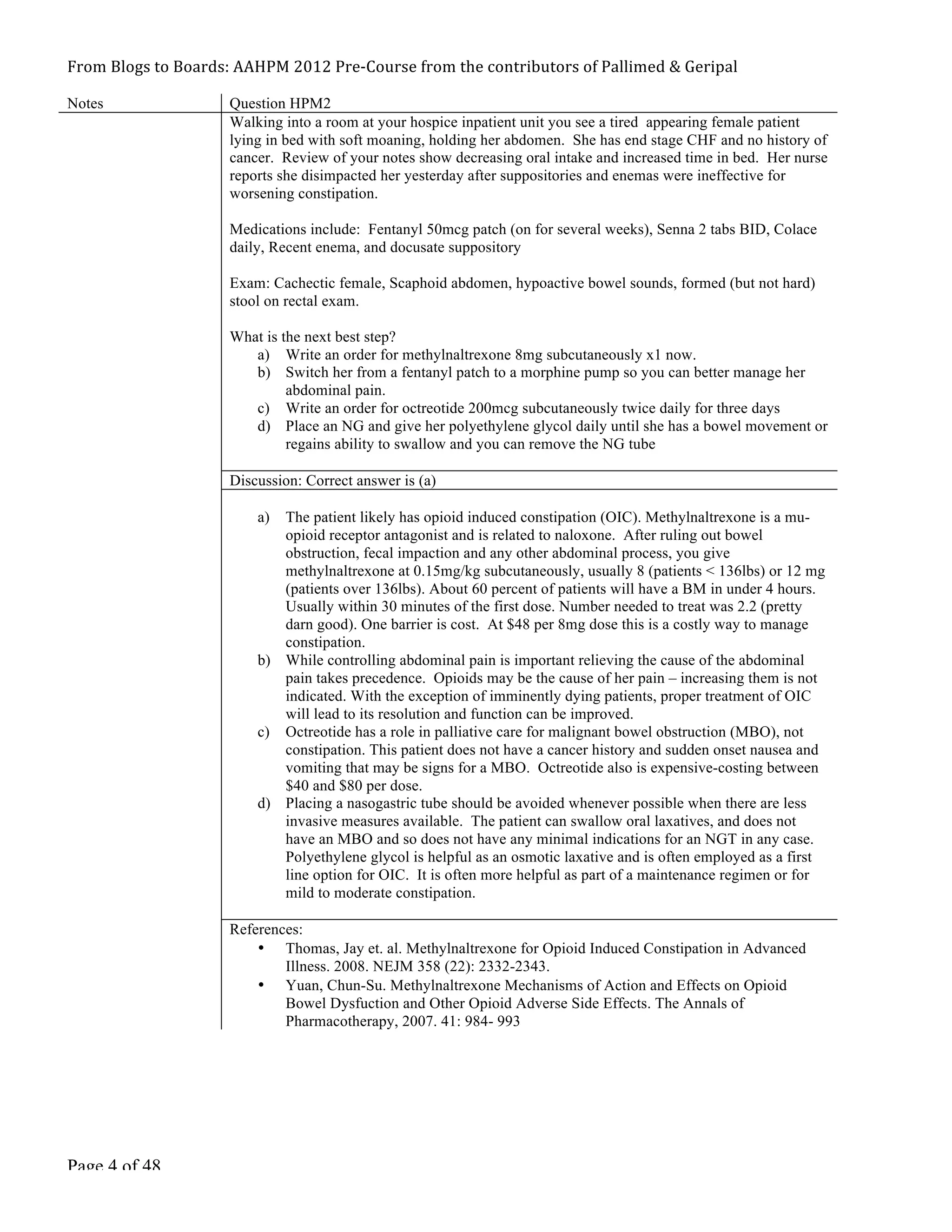 Pallimed/GeriPal Blogs to Boards - Hospice/Palliative Medicine Board ...