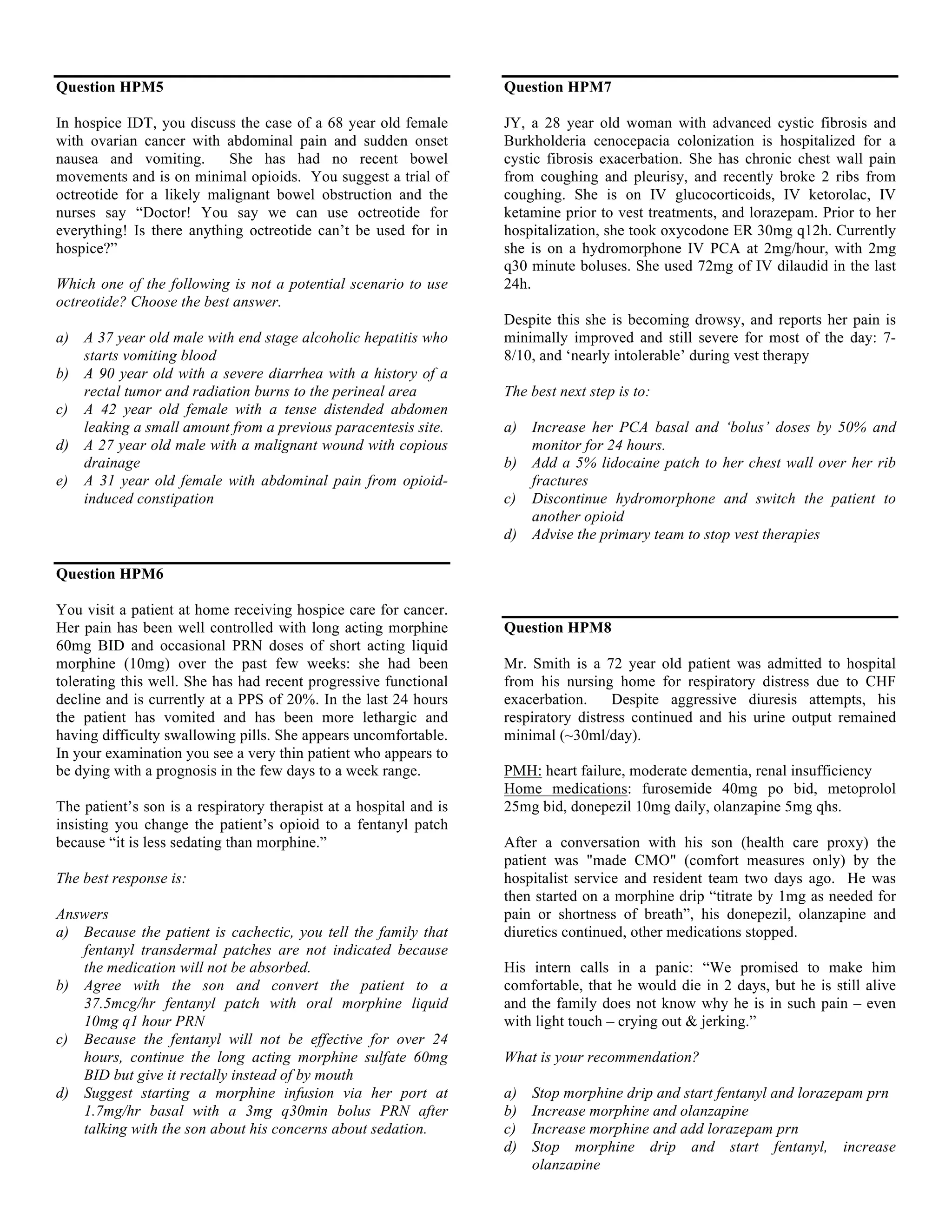 Pallimed/GeriPal Blogs to Boards - Hospice/Palliative Medicine Board ...