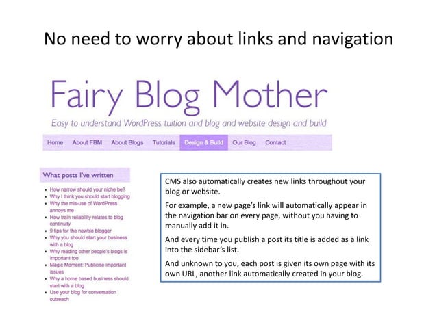 Blogs use CMS | PPT