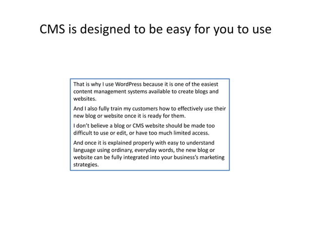 Blogs use CMS | PPT