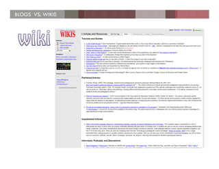 Blogsvswikis | PPT