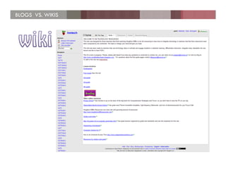 Blogsvswikis | PPT