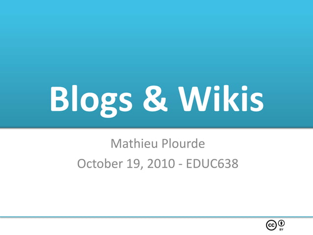 Blogs wikis | PPT