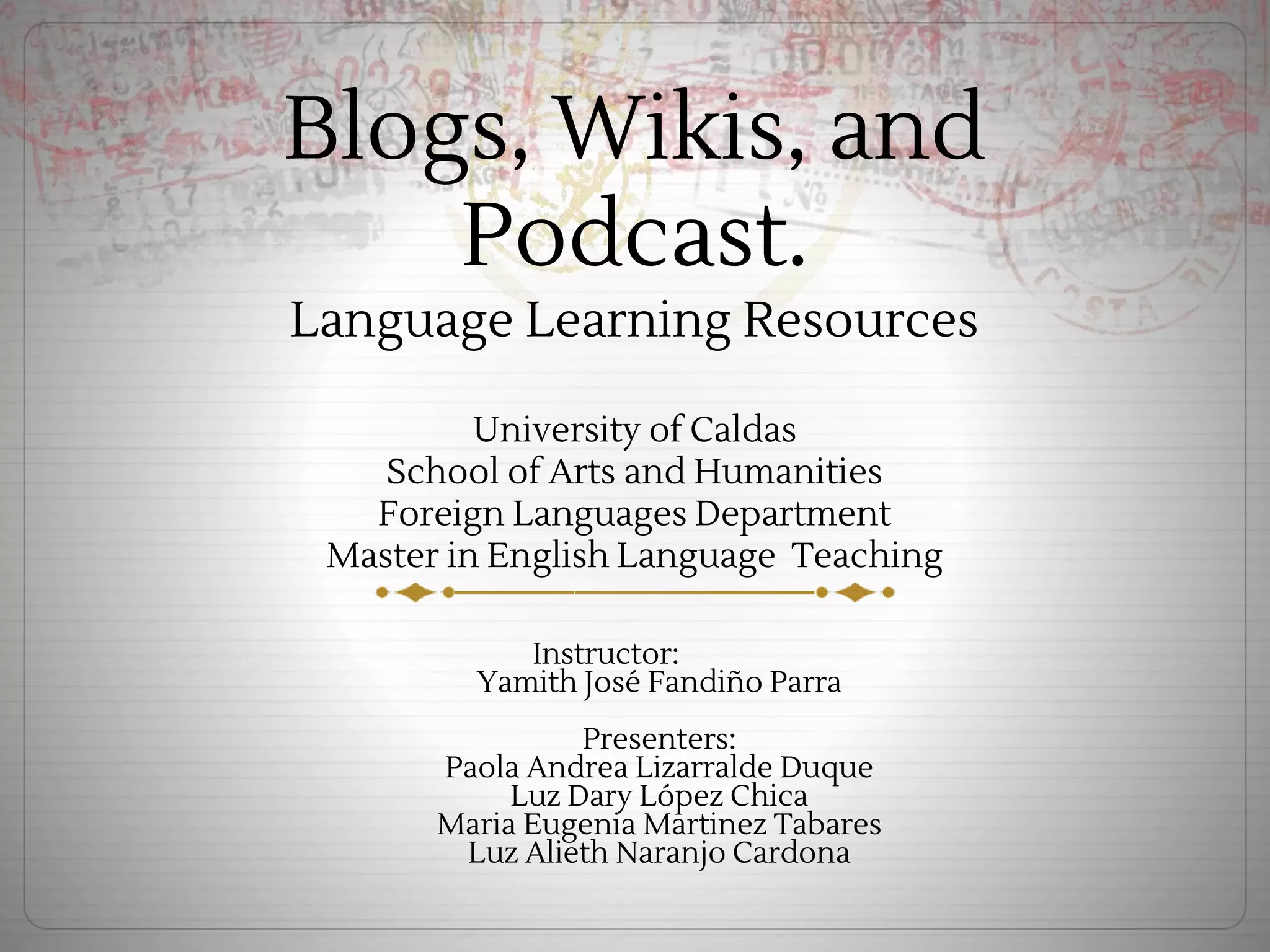 Blogs, wikis, and podcast 1 | PPT