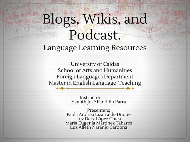 Blogs, wikis, and podcast 1 | PPT