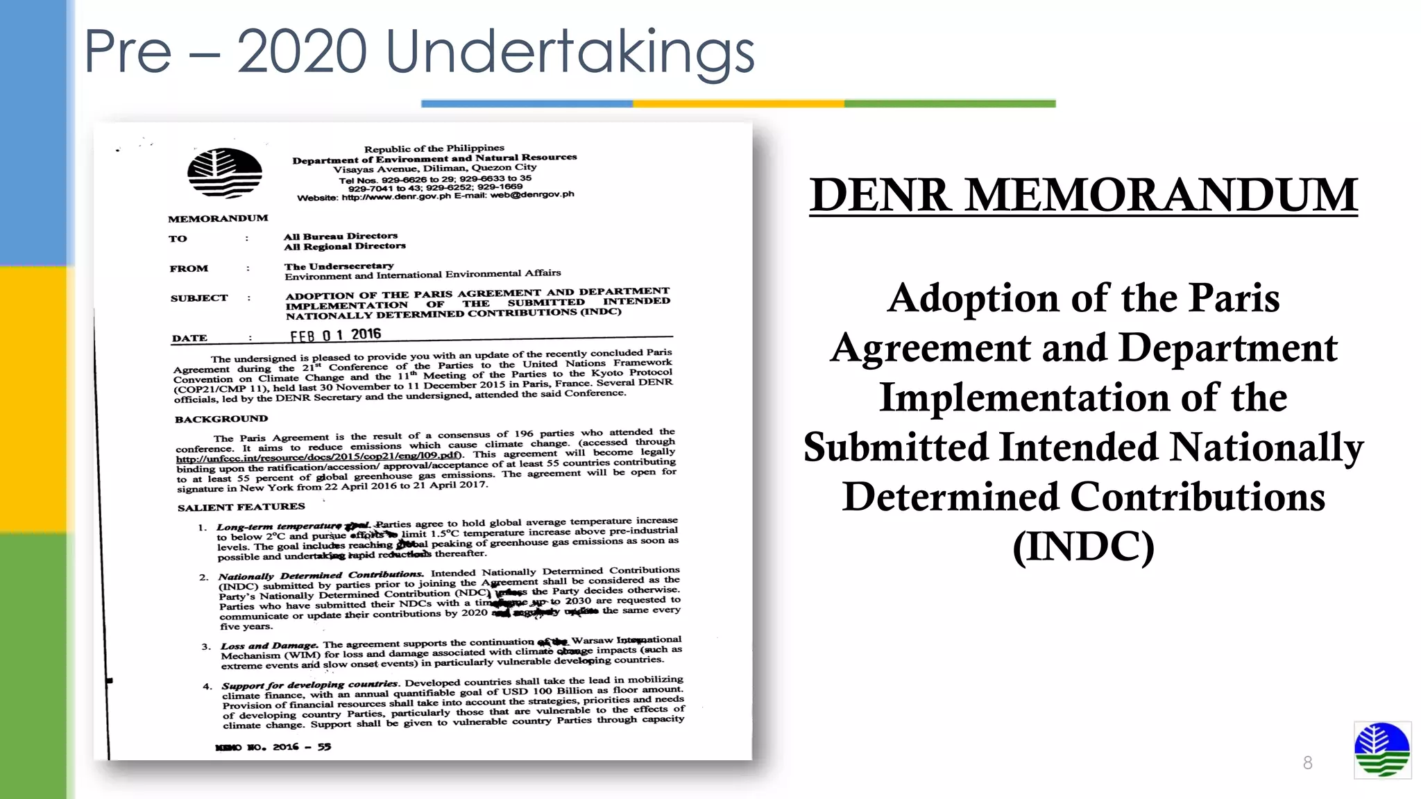 COP21 and the Philippines - Updates from the DENR | PPT