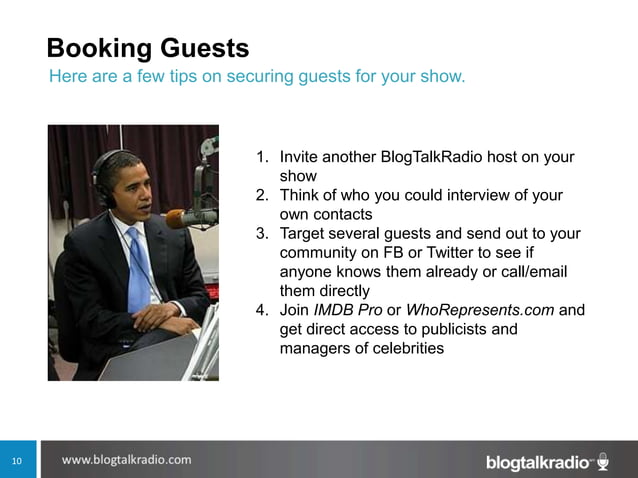 Production 101 on BlogTalkRadio | PPTX