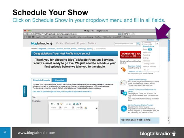 Production 101 on BlogTalkRadio | PPTX
