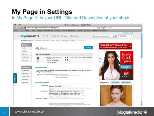 Production 101 on BlogTalkRadio | PPTX