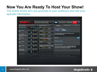 Production 101 on BlogTalkRadio