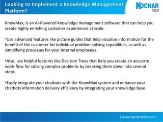 Grow Your Telecom Business with AI-backed Knowledge Base Software | PPT