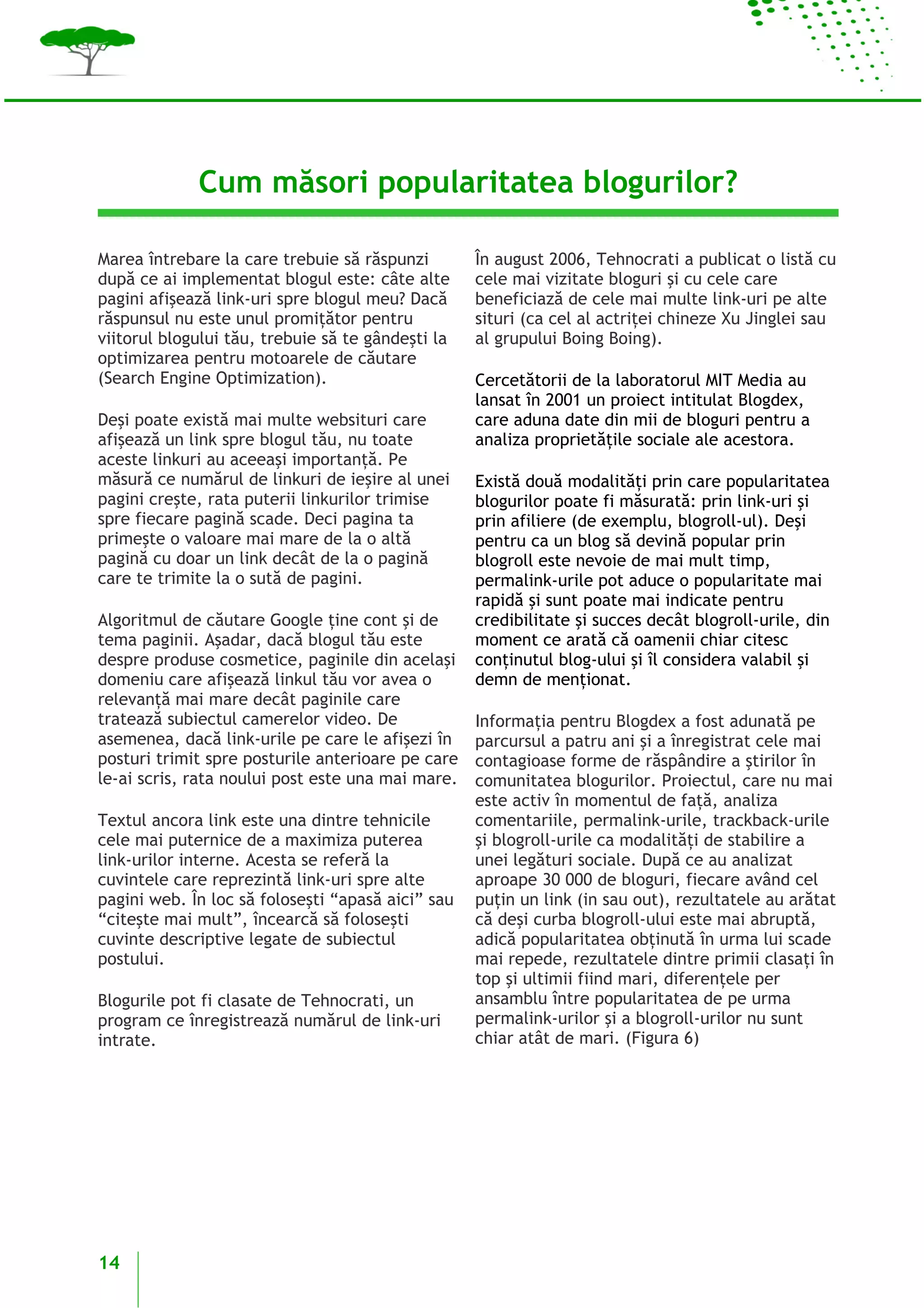 Blogurile - Metode alternative de comunicare si promovare | PDF