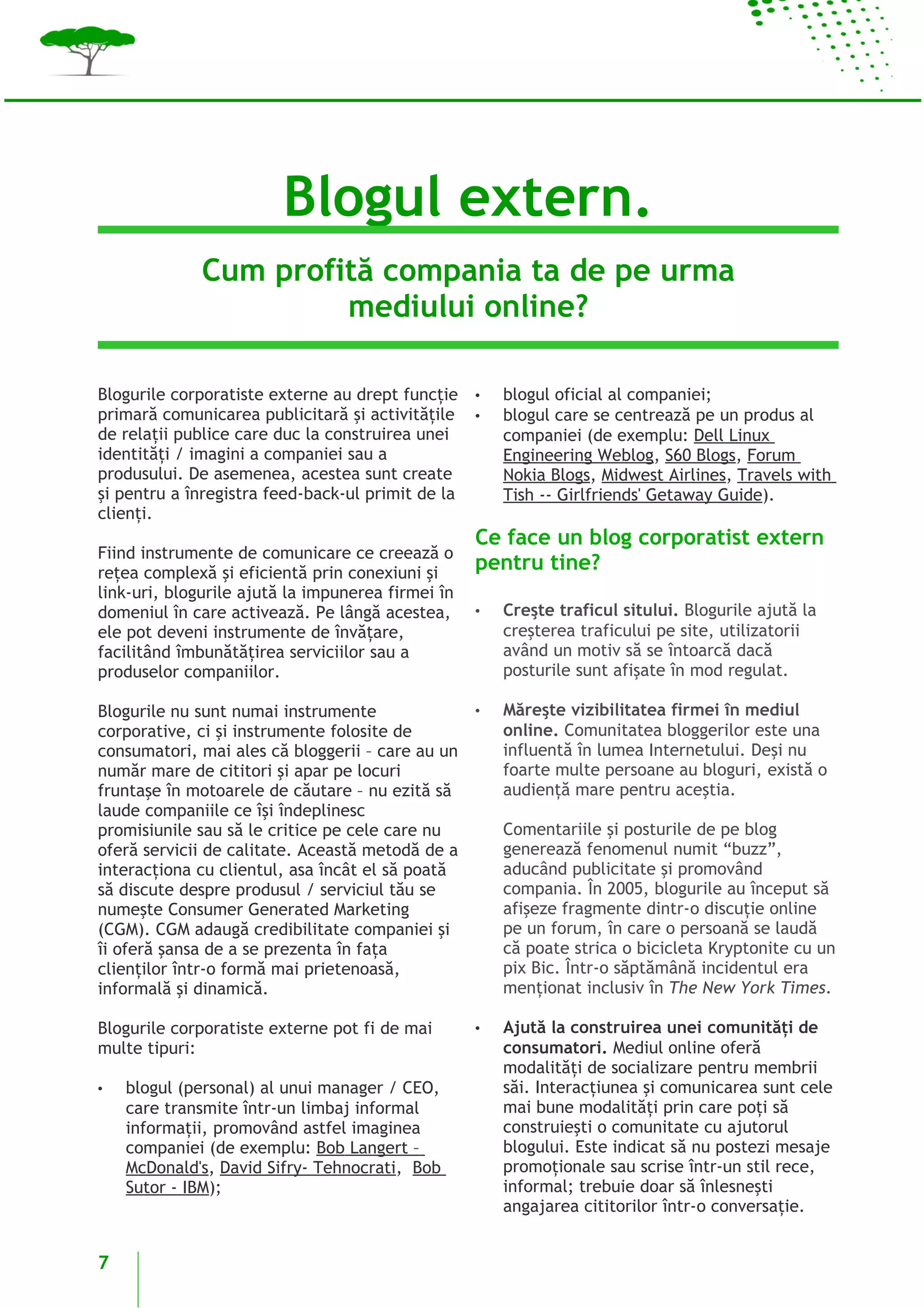 Blogurile - Metode alternative de comunicare si promovare | PDF