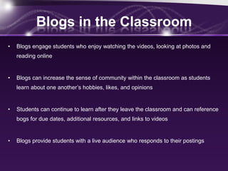 Blog use in the | PPT