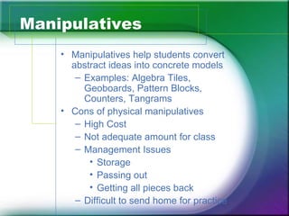Blog virtual manipulatives research ppt | PPT | Educational Assessment ...