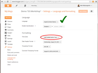 Blog05: How to setting language and formatting(time). | PPTX