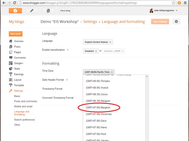 Blog05 How To Setting Language And Formattingtime Ppt