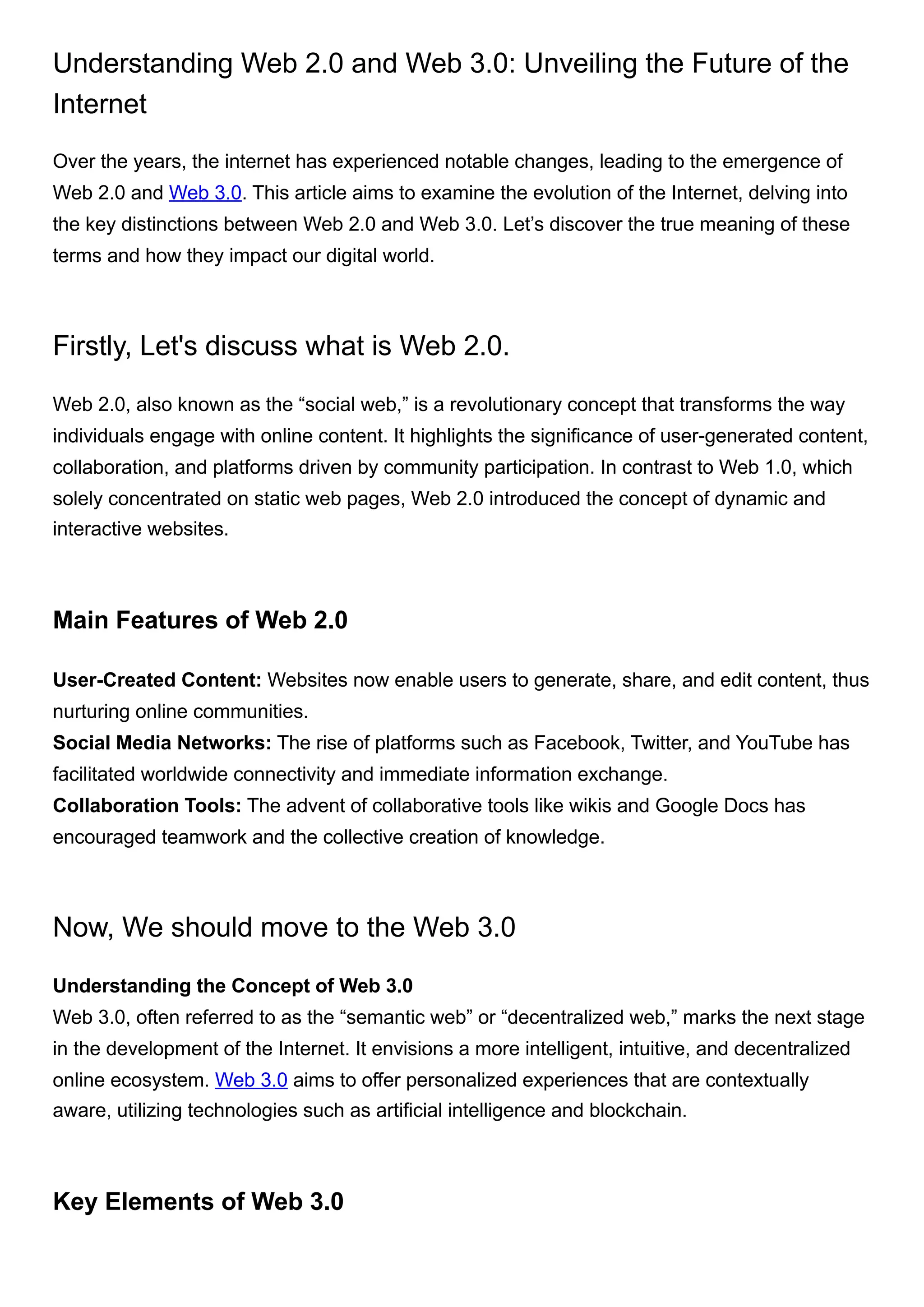 The Evolution of Software: From Web 2.0 to Web 3.0 with Blockchain Technology | PDF