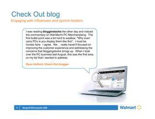 BlogWell Minneapolis Social Media Case Study: Walmart, presented by ...