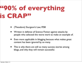 BlogWest: Blog Content Strategies | PPT