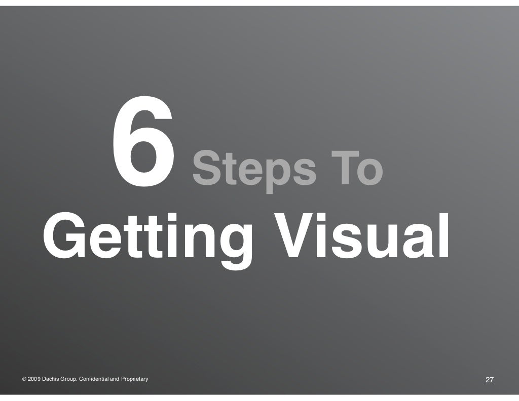 6 Steps To Getting Visual