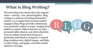 Blog writing | PPTX